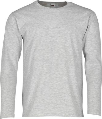 Fruit Of The Loom Iconic 150 Classic Long Sleeve T-Shirt, Farbe:Graumeliert, Gr&ouml;&szlig;e:2XL