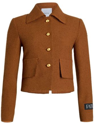 Patou Kurze Iconic Tweed-Jacke - Braun