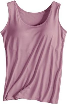 Generic D&eacute;bardeur pour femme avec coupe ample - Haut de sport avec soutien-gorge int&eacute;gr&eacute; - Yoga - Haut d&eacute;t&eacute; - Col rond - L&eacute;ger - Gilet stretch - &Eacute;l&eacute;gant - D&eacute;b