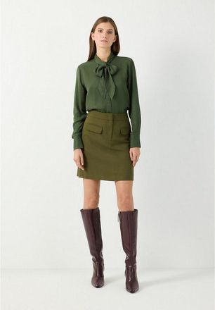 More & More Langarmbluse elegante, flie&szlig;ende Bluse mit Schluppe