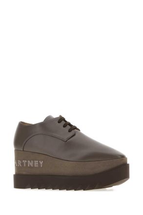 Stella McCartney Womens Mud Alter Mat Elyse Lace-Up Shoes Darktaupe Scarpe Stringate