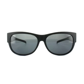 Polaroid Suncovers Oval Unisex Matte Schwarz Grau Polarisierte Sonnenbrille