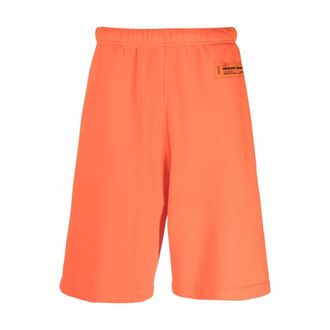 Heron Preston Baumwoll Logo Sweat Shorts Orange - - Shorts - Herren - Orange - M