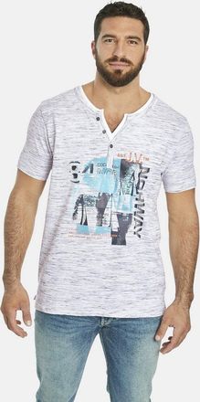 Jan Vanderstorm T-Shirt BALTFRIED mit Knopfleiste