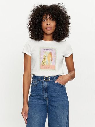 Twin-Set T-Shirt 241TT2411 Wei&szlig; Regular Fit