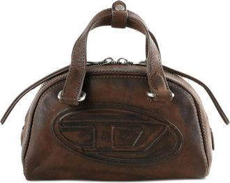 Diesel Oval D Leather Shoulder Bag