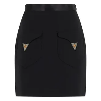 Versace Femme, Jupes, Noir, Taille: 40 FR Skirts