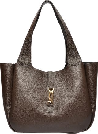 Roberta M Kastanienbraun Rindsledertasche
