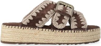 Mou Femme, Chaussures, Brun, Taille: 40 EU Jute Sandal