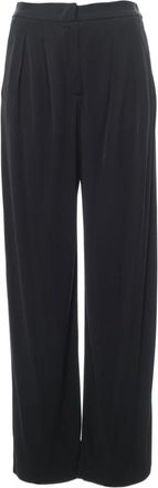 Max Mara Femme, Pantalons, Noir, Taille: 42 FR Rea Wide Pantalons