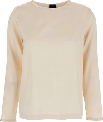 Pla&icirc;n Plain, Femme, Blouses et Chemises, Beige, Taille: 44 FR Blouse ras du cou