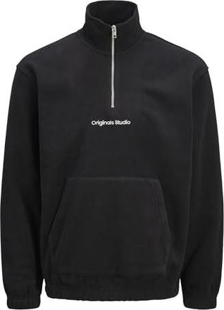 Jack & Jones Jorvesterbro Noos Veste polaire avec fermeture &Eacute;clair, Noir, L