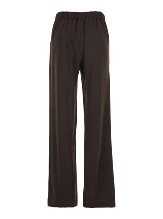P.A.R.O.S.H. Womens Trousers Wide-Leg Brown Polyester