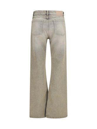 Our Legacy Womens Straight-Leg Denim Jeans Wolfpack Cotton; Polyester