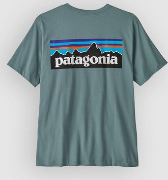 Patagonia P-6 Logo T-Shirt blue sage