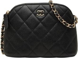 Chanel Pre-owned Pochette Sac bandouli&egrave;re - Femme - Pre-owned - Noir - Taille: ONE Size