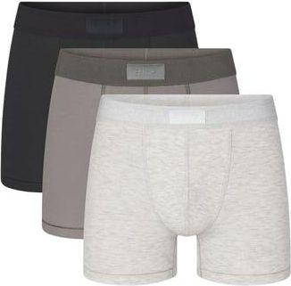 SKIMS Lot de 3 boxers en coton m&eacute;lang&eacute;