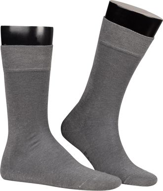 Falke Herren Socken grau Schur-Wolle unifarben