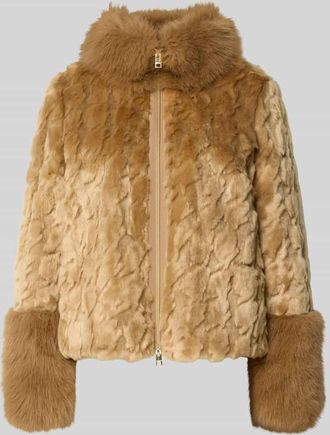 Marc Cain Regular Fit Webpelzjacke mit Zweiwege-Rei&szlig;verschluss Modell COLLECTIONS D