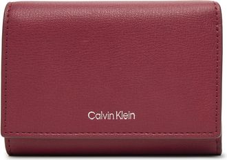 Calvin Klein Geldbörse Calvin Klein Foil Logo Trifold W/ Zip Pocket LV04F1117G Rosa