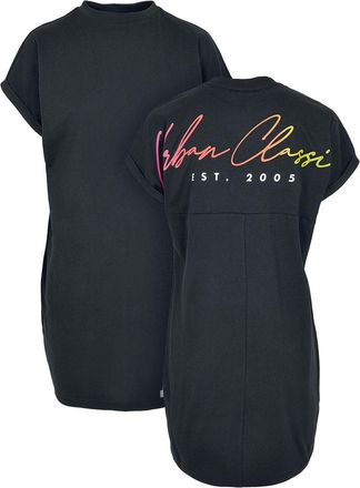 Urban Classics Damen Ladies Rainbow Tee Dress Kleid, Schwarz, 4XL EU