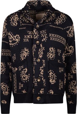 Tooco Cardigan mit Knöpfen - Blau