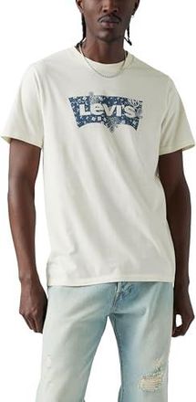 Levi's Homme T-Shirt Graphique Classic BW Bandana Egret Neutrals XS