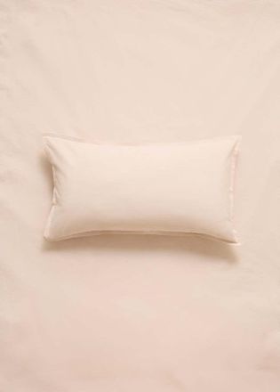Mango Taie doreiller berceau coton lav&eacute; double surpiq&ucirc;re 30x50 cm &eacute;cru - Home - 30x50cm - MANGO HOME