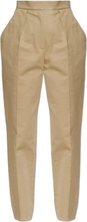 Balmain Femme, Pantalons, Beige, Taille: 40 FR Pantalon Taille Haute