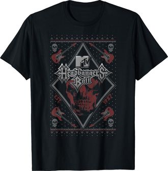 Giesswein Christmas Headbangers Ball MTV Logo Ugly Sweater T-Shirt