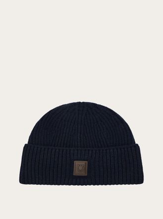 Ferragamo Herren Strick-Beanie Blau