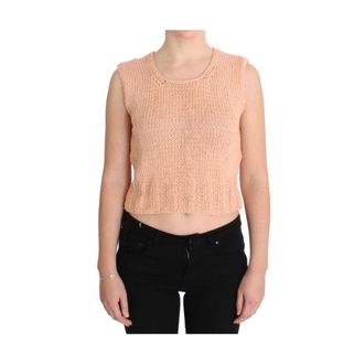 Pink Memories Femme, Pulls, Rose, Taille: ONE Size Gilet Rose &Eacute;l&eacute;gant Sans Manches