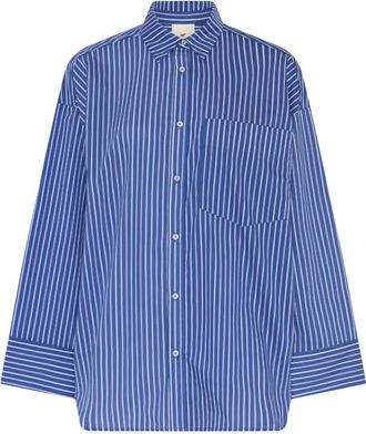 Julie Fagerholt - Heartmade Chemise HMMekia - Femme - Blouses et Chemises - Bleu - Taille: 38 FR