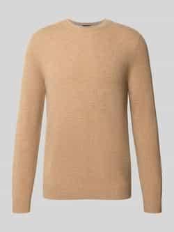 Christian Berg Kaschmirpullover mit gerippten Abschl&uuml;ssen
