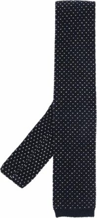 Brunello Cucinelli Homme, Accessoires, Bleu, Taille: ONE Size Cravate tissée à bord droit