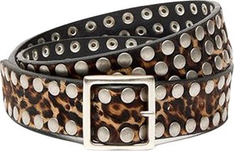 Golden Goose Femme, Accessoires, Multicolore, Taille: 90 CM Cintura in pelle stampa animalier