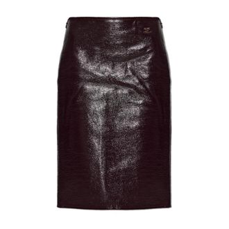 Courr&egrave;ges Bleistiftrock - - Skirts - Damen - Rot - M