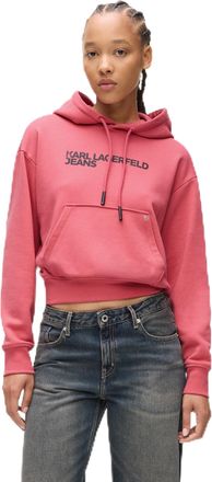 Karl Lagerfeld Regular Logo Hoodie, Slate Rose, XL