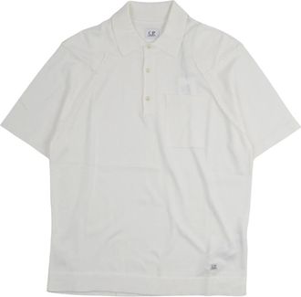 C.P. Company C.p. Company, Homme, Tops, Blanc, Taille: S Polo en coton Sea Island
