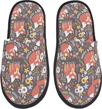 Generic Fourrure Pantoufles Renards Doux Pantoufles De Maison Peluche Maison Slippers Pour Invit&eacute; Automne Int&eacute;rieur L