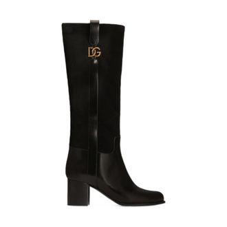 Dolce & Gabbana Wildlederstiefel - - Shoes - Damen - Schwarzk - 39 EU