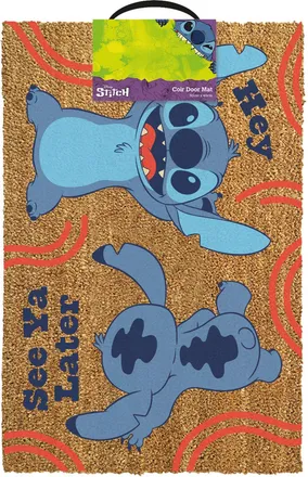 Disney FUßMATTE Stitch, Mehrfarbig, Textil, 40x60x1.5 cm, Teppiche & Böden, Fuß & Stufenmatten, Fußmatten und Schmutzfangmatten