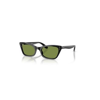 Ray-Ban Lady Burbank Sonnenbrillen Schwarz Fassung Gr&uuml;n Glas 52-20
