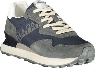Napapijri Colour-Block Suede Sneaker - Navy