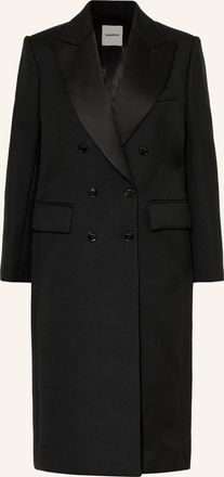 Sandro Sandro Blazermantel Im Materialmix schwarz