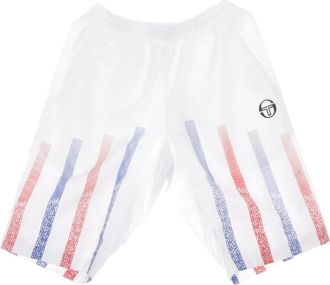 Sergio Tacchini Wei&szlig;e/Navy Trainingshorts f&uuml;r Herren - - Shorts - Herren - Wei&szlig; - XL