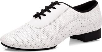 Generic Hommes Talons Bas Danse Pratique Chaussures Respirant Ballroom Salsa Latin Tango Danse Pratique Performance Chaussures,Indoor,42 EU