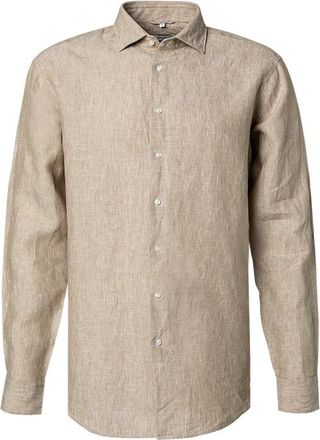 Seidensticker Seidensticker Herren Hemd beige Leinen