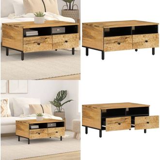 vidaXL Couchtisch 80x54x40 cm Massivholz Mango - Couchtisch - Mangoholz - Wohnzimmerstil - Sideboard - tv Stand - Home & Living