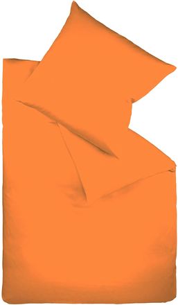 Fleuresse 9200 Colours Interlock Jersey Bettwäsche aus 100% Baumwolle, Oekotex Standard 100, orange, 135 x 200 cm